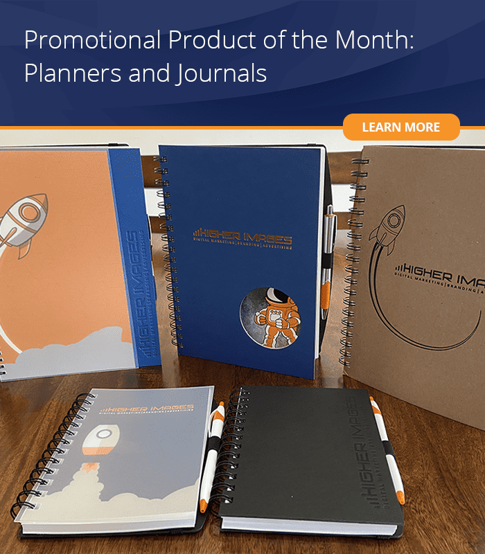 Promotional Product of the Month: Planners and Journals | Higher Images Inc